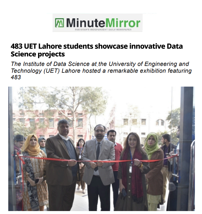 UET Institute of Data Science Showcases 483 Student Projects in Grand ...